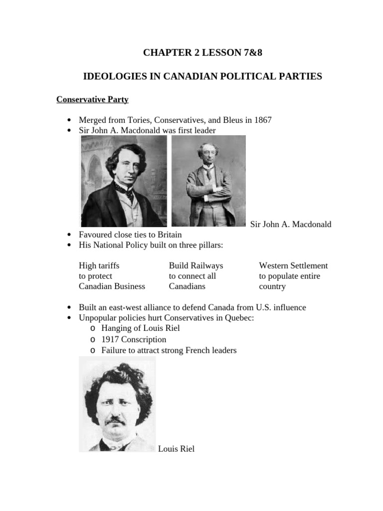 CHAPTER 2 LESSON 7&8 | PDF | Pierre Trudeau | Government
