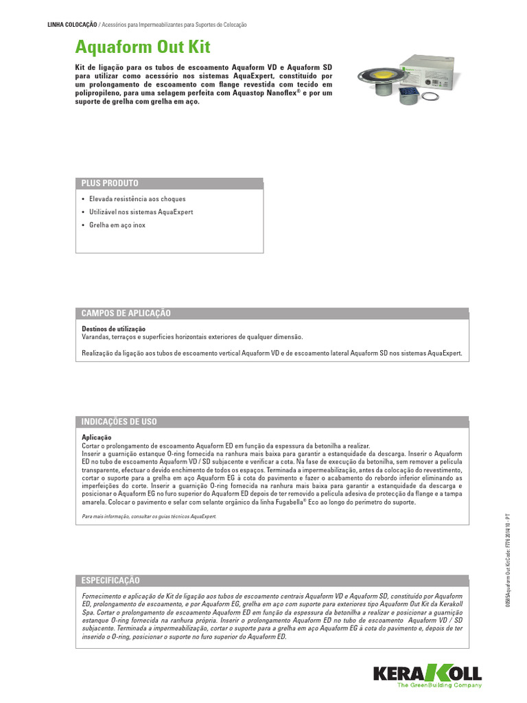 1.7.11 - Aquaform Out Kit | PDF