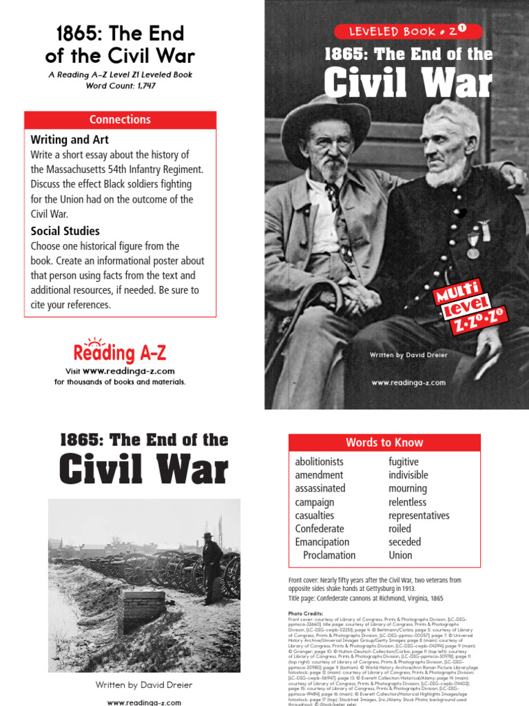 Raz Lz101 1865endofcivilwar CLR | PDF | American Civil War ...