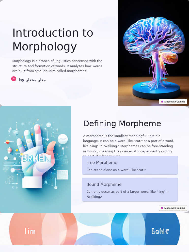 Introduction To Morphology | PDF | Phoneme | Morphology (Linguistics)