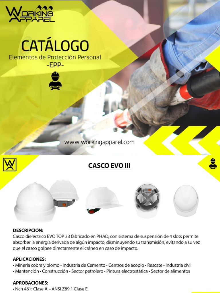 Catalogo EPP WA Working Apparel | PDF
