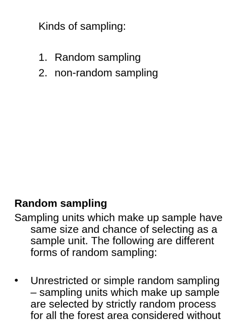 4a Kinds of Sampling | PDF | Sampling (Statistics) | Probability Theory