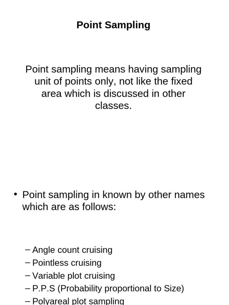 4c Point Sampling | PDF | Metrology