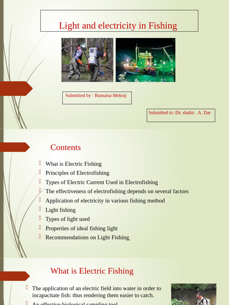 Electric and Light Fishing Techniques | PDF | Light Emitting Diode ...