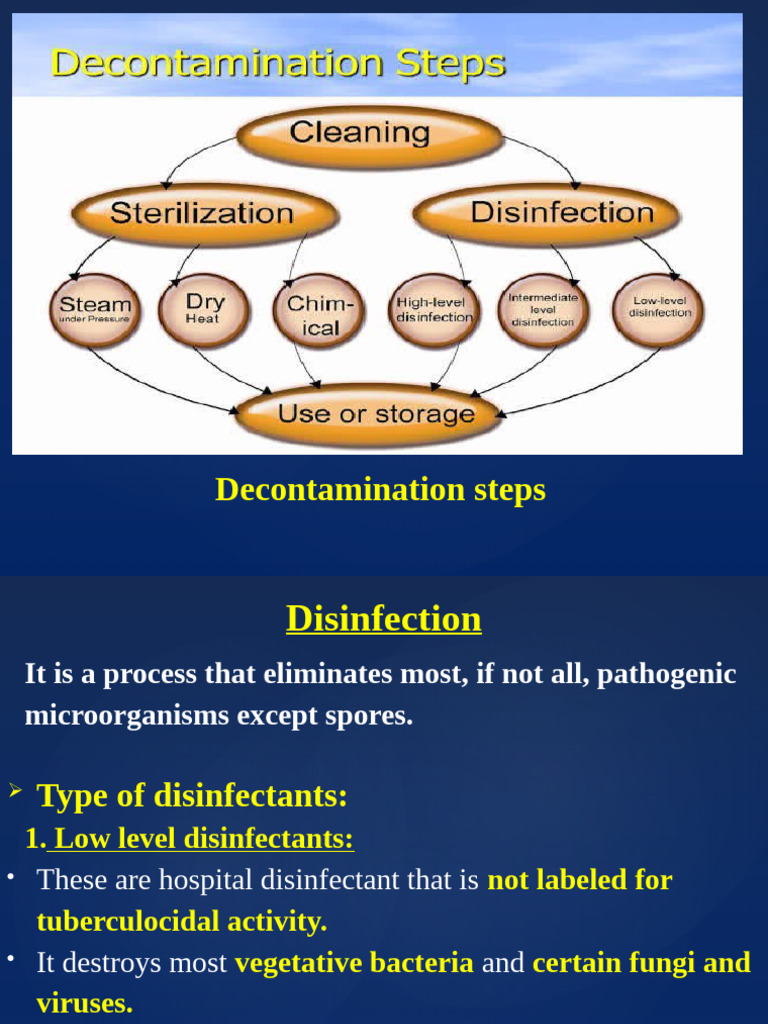 Decontamination Steps | PDF | Disinfectant | Sterilization (Microbiology)