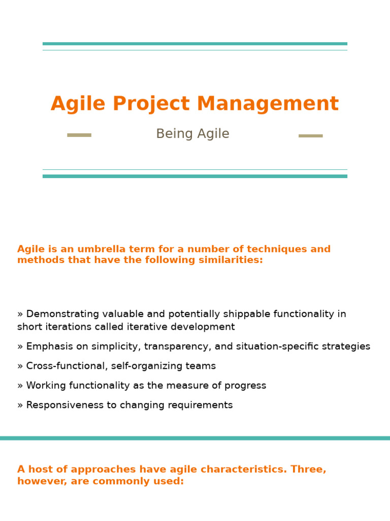 Agile Project Management Techniques | PDF | Scrum (Software Development ...