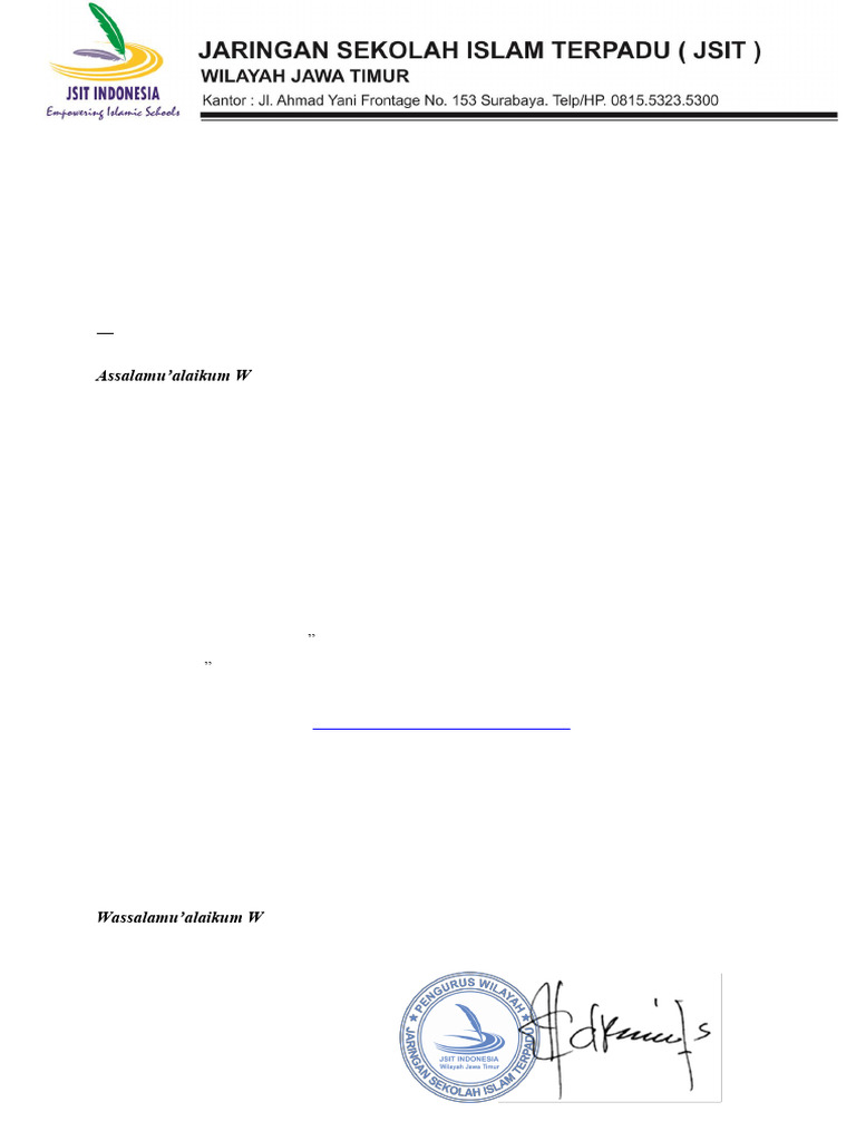 Surat 185 Lomba Esai HGN 2024 | PDF