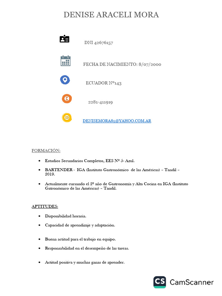 Denise Araceli Mora - CV | PDF