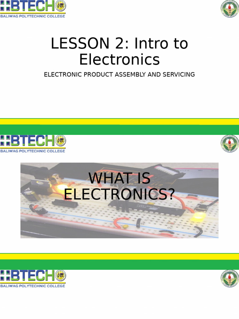 LESSON 2 Intro To Electronics | PDF | Electronics | Electrical Network