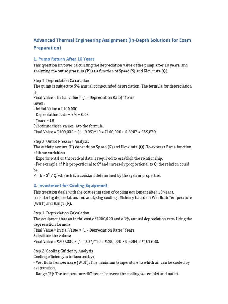 Advanced Thermal Engineering In-Depth Solutions | PDF | Humidity | Heat ...