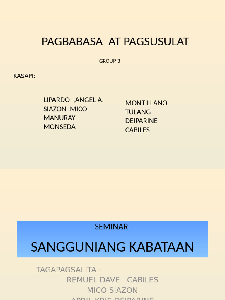 SK Pagbabasa at Pagsusulat | PDF