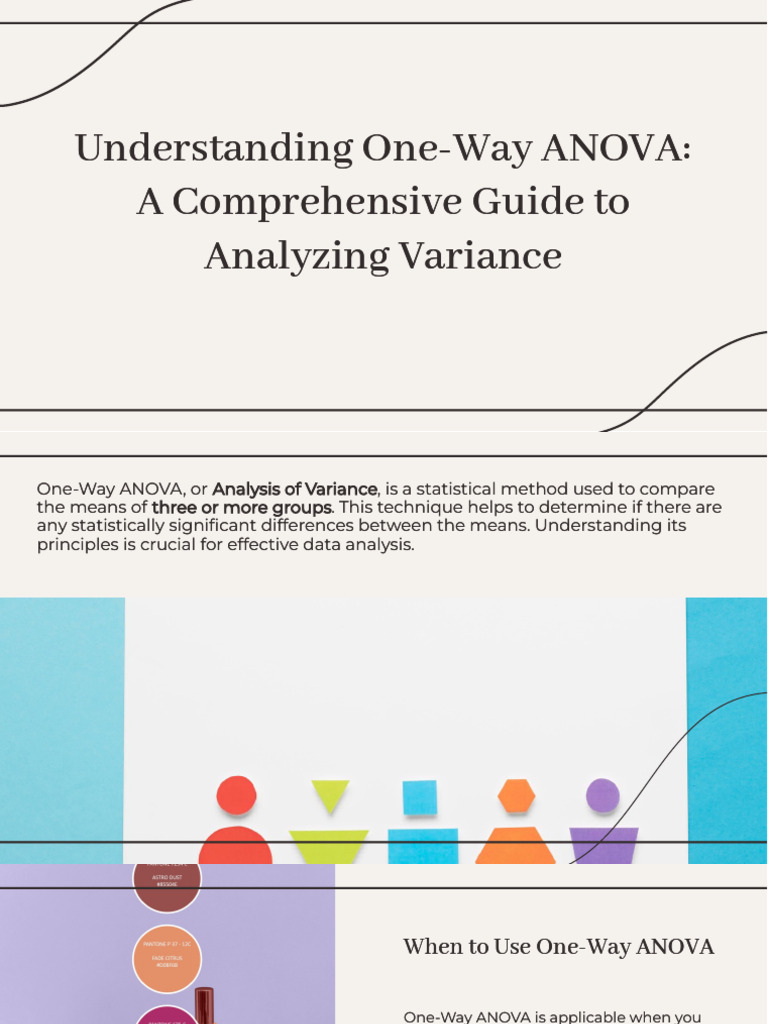 Slidesgo Understanding One Way Anova A Comprehensive Guide To Analyzing Variance ...