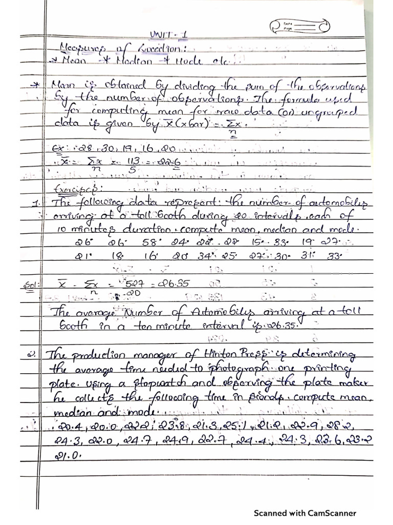 Business Statistics Notes | PDF