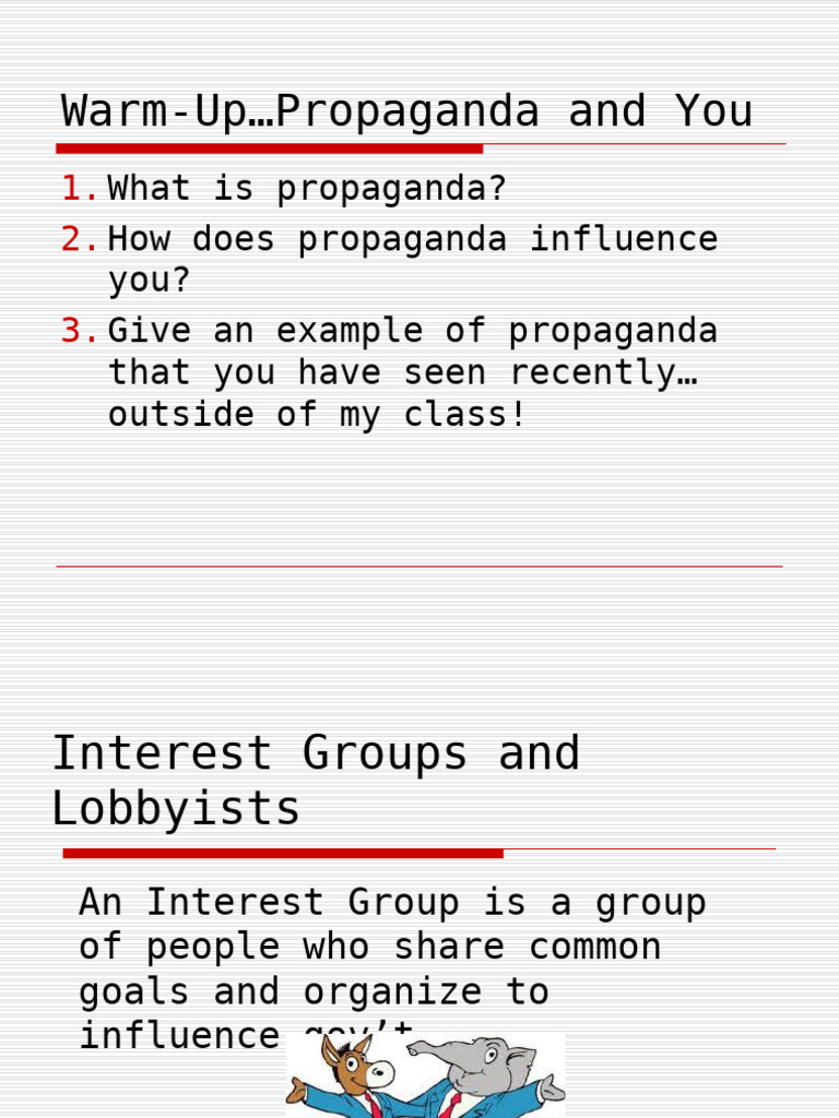 Interest Groups 2 Pdf Labour Economics Business