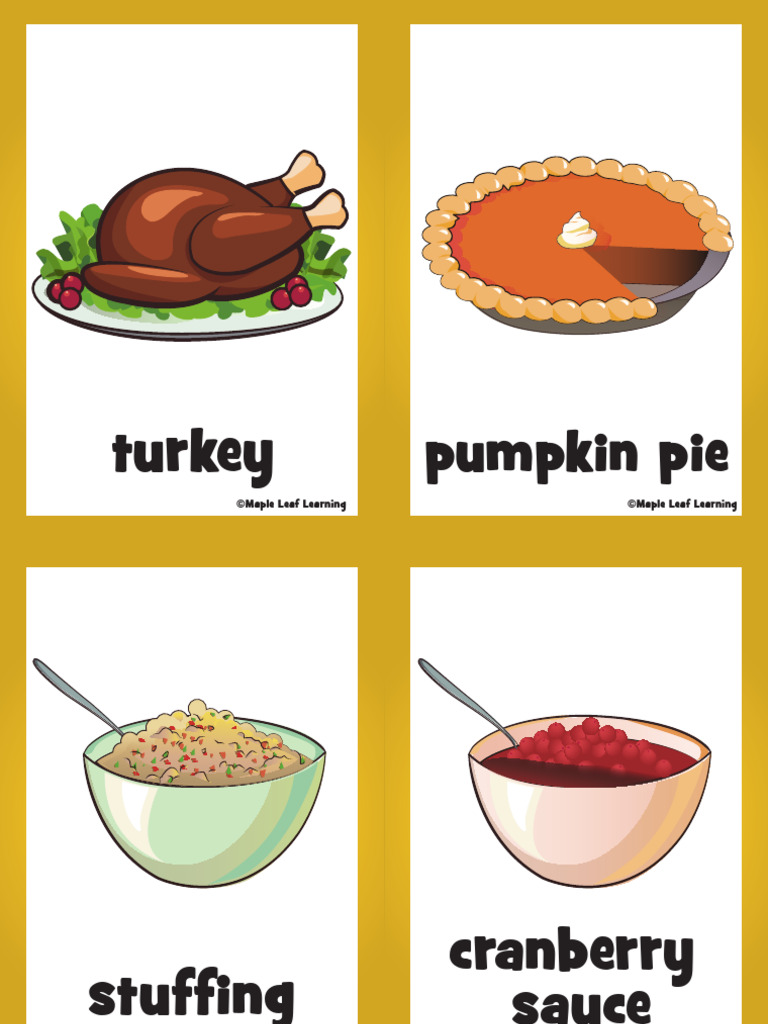 MAPLE Thanksgiving-Flashcards | PDF