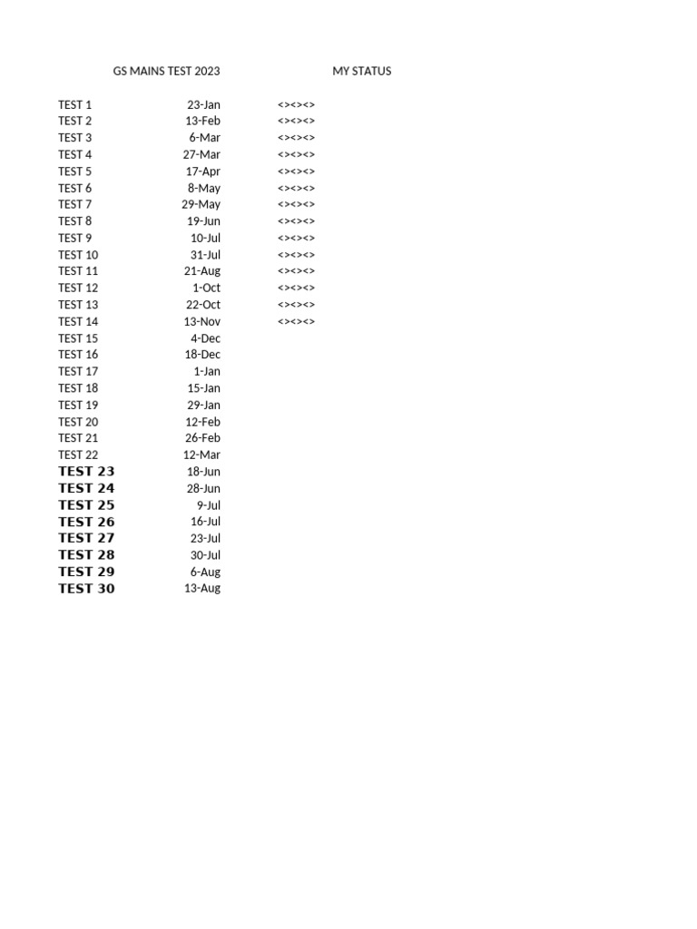 Gs Mains Test 2023 | PDF