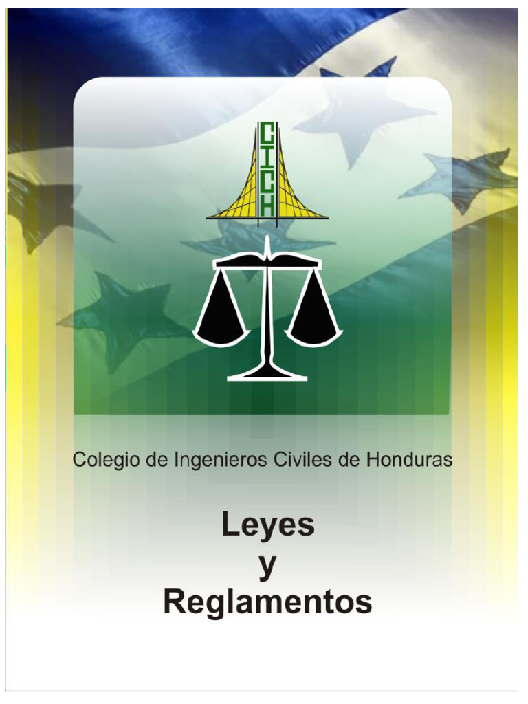Leyes y Reglamentos CICH Actualizado | PDF | Ingeniero civil | Regulación
