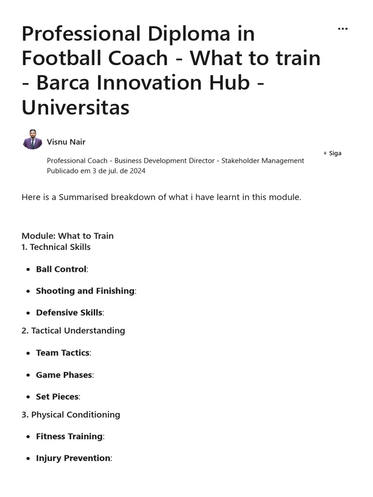 Barça Innovation Hub Coaching Module | PDF | Learning | Reading ...