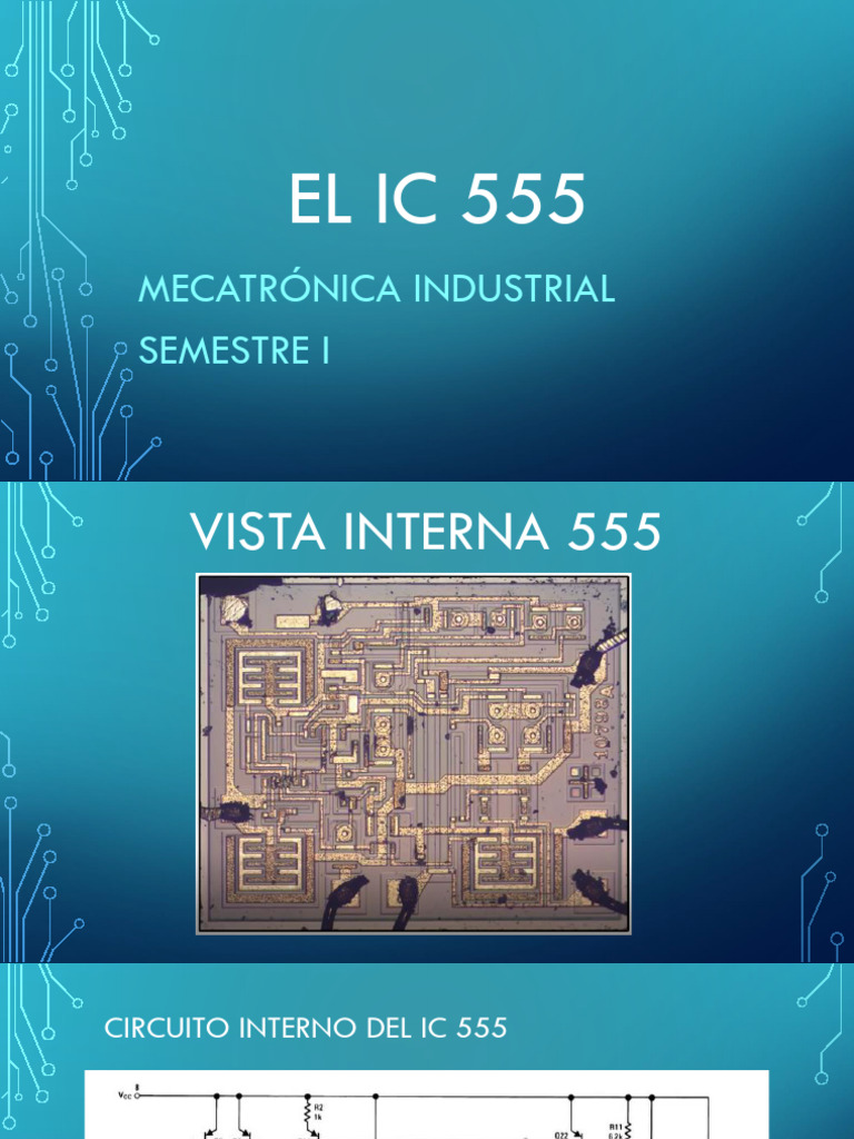 Funcionamiento del IC 555 en Mecatrónica | PDF