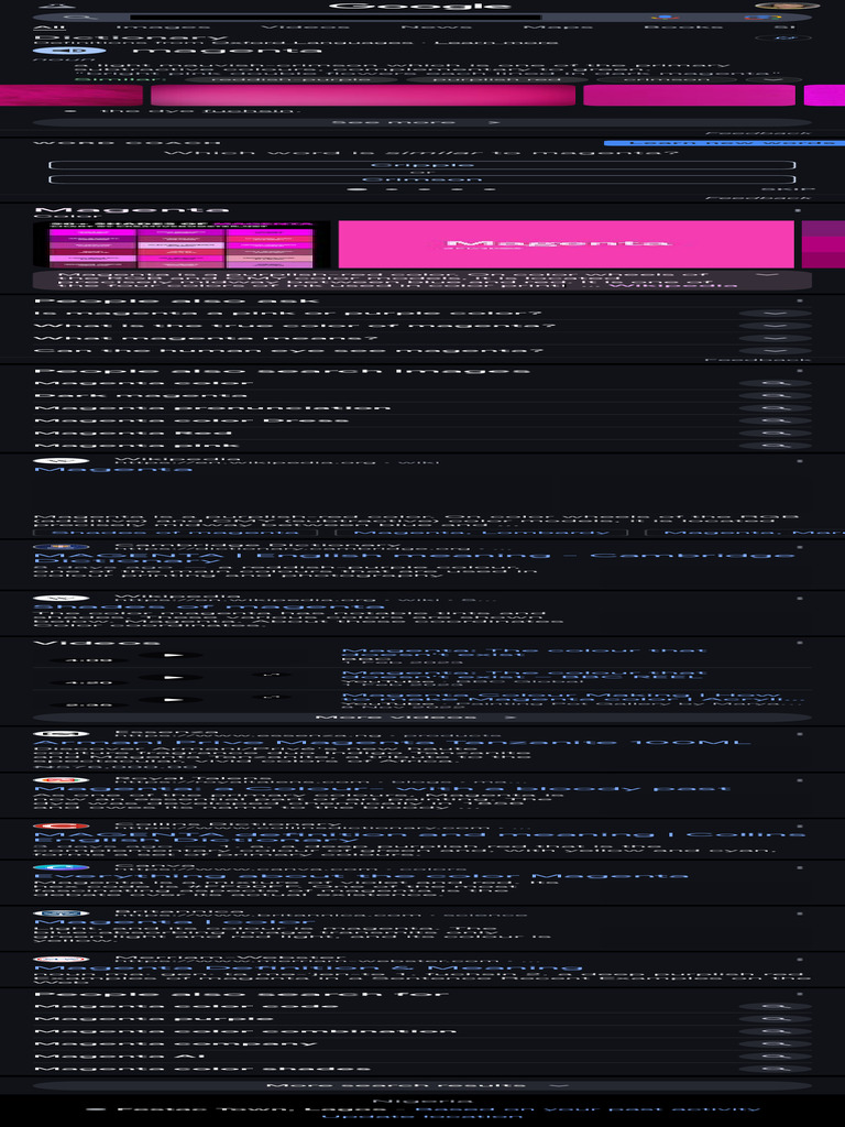 Magenta - Google Search | PDF | Magenta | Color