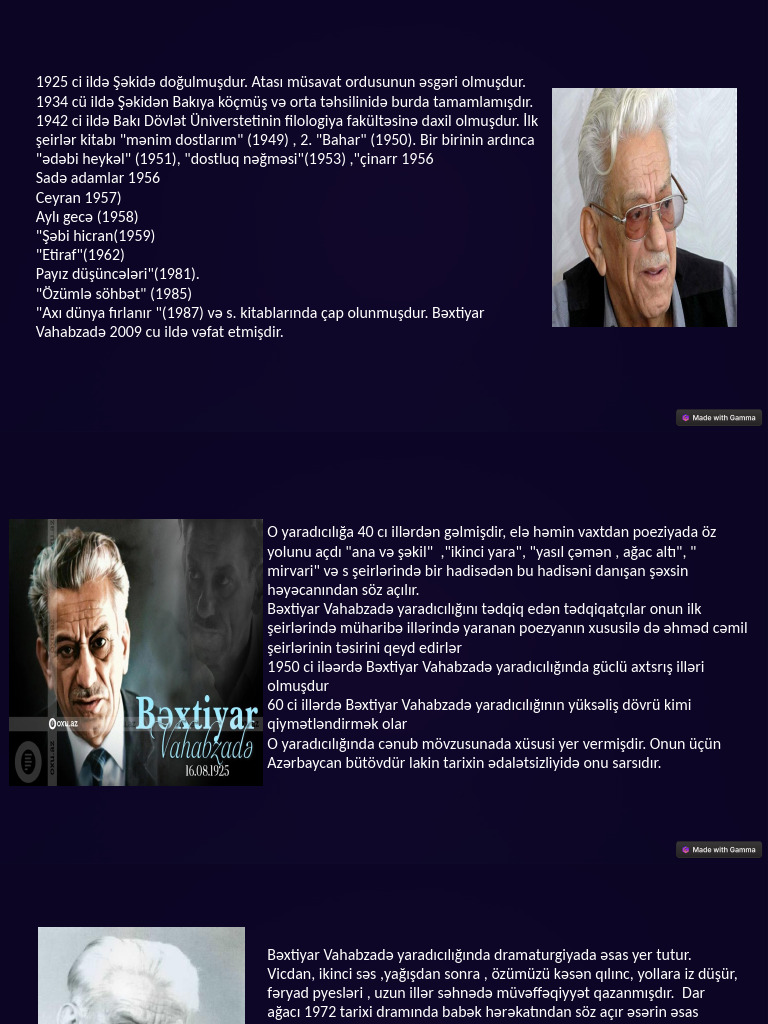 Bextiyar Vahabzade Boyuk Azerbaycan Sairi 1 | PDF