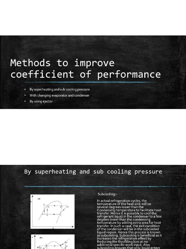 Methods of Improving Cop | PDF