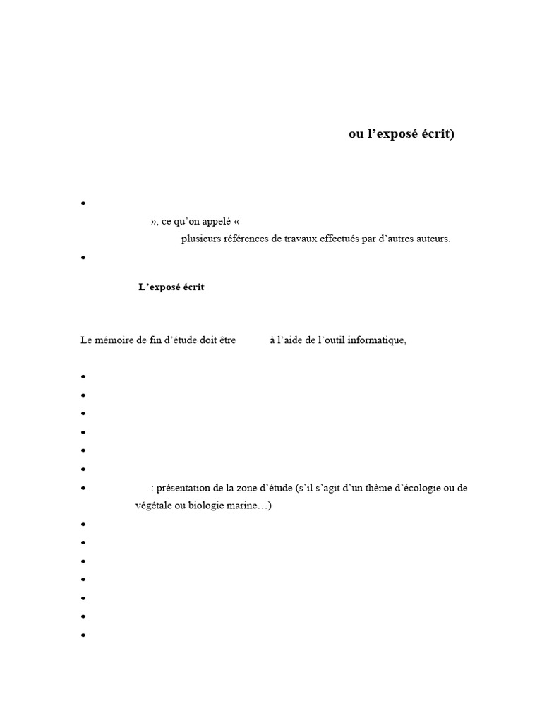 Rédaction d'un mémoire universitaire | PDF | Expérience
