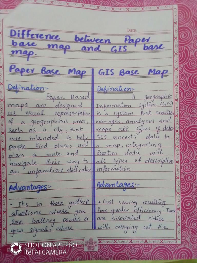 Paper Base Map and Gis Base Map | PDF