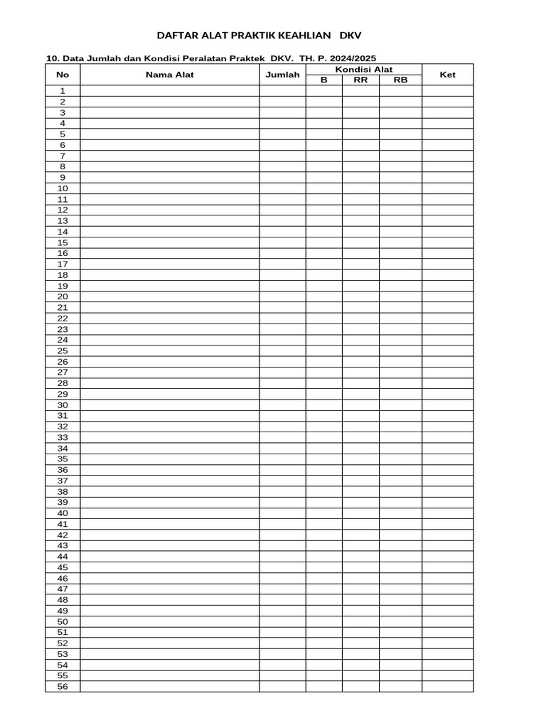 Alat Prakt. Jur. DKV. 24,25. Worksheet | PDF