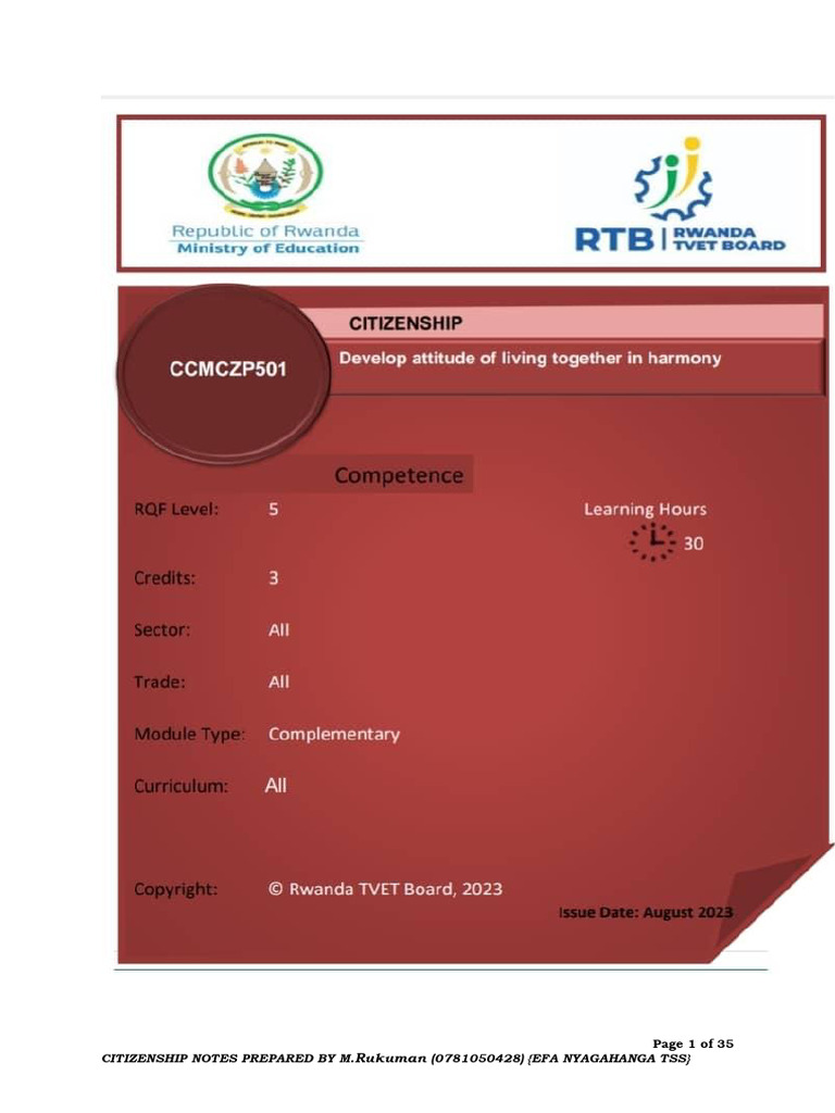 L5 Citizenship Complete Notes-2 | PDF | Genocides | Legislature