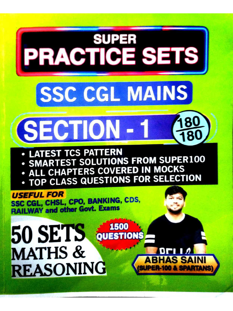 Super Practice Sets Abhas Saini | PDF