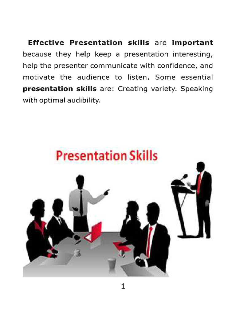 Presentation Skills | PDF