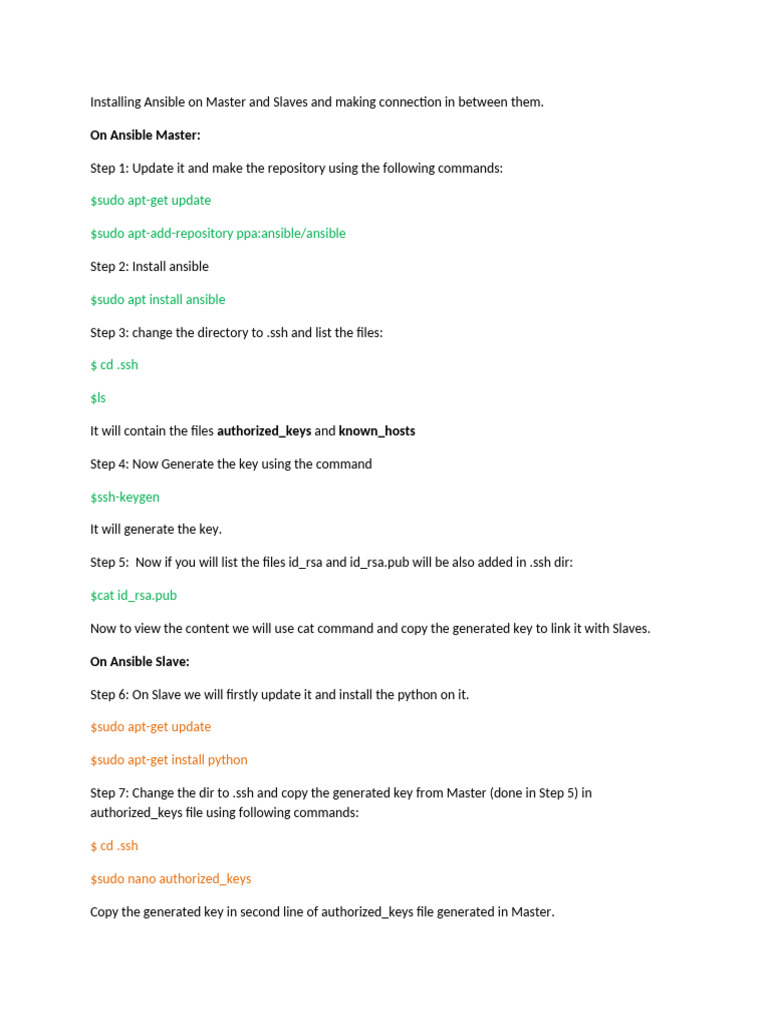 Install Ansible And Making Connections Pdf