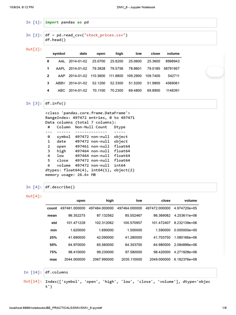 DMV_6 - Jupyter Notebook | PDF | Forecasting | Scientific Method