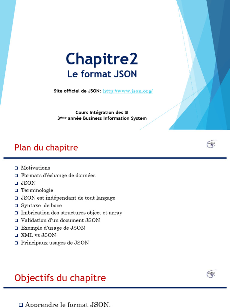 Cours Int-Gration Des SI - Ch2!24!25 | PDF | JSON | XML