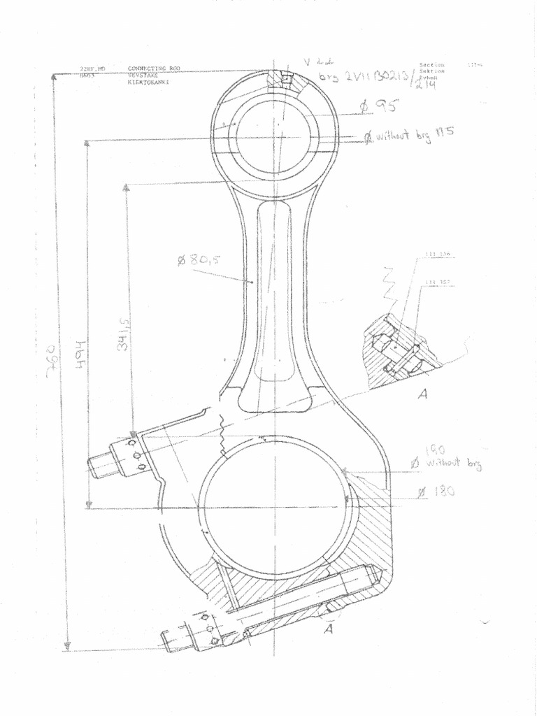 Connecting Rod Drawing | PDF