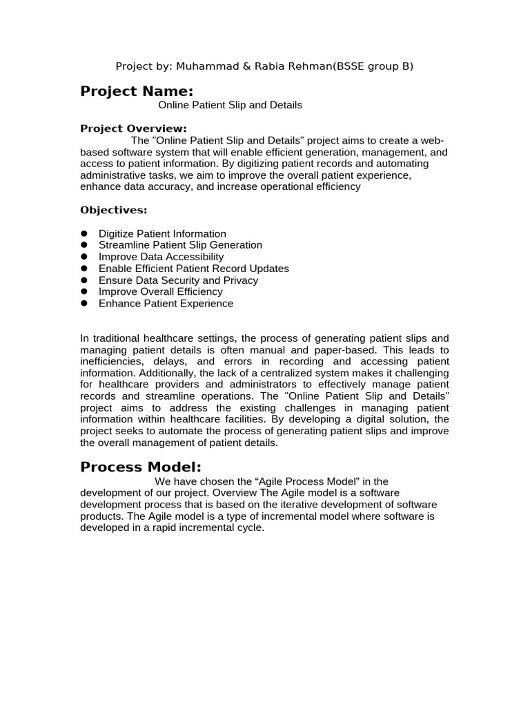 Process Model Justification | PDF | Agile Software Development ...