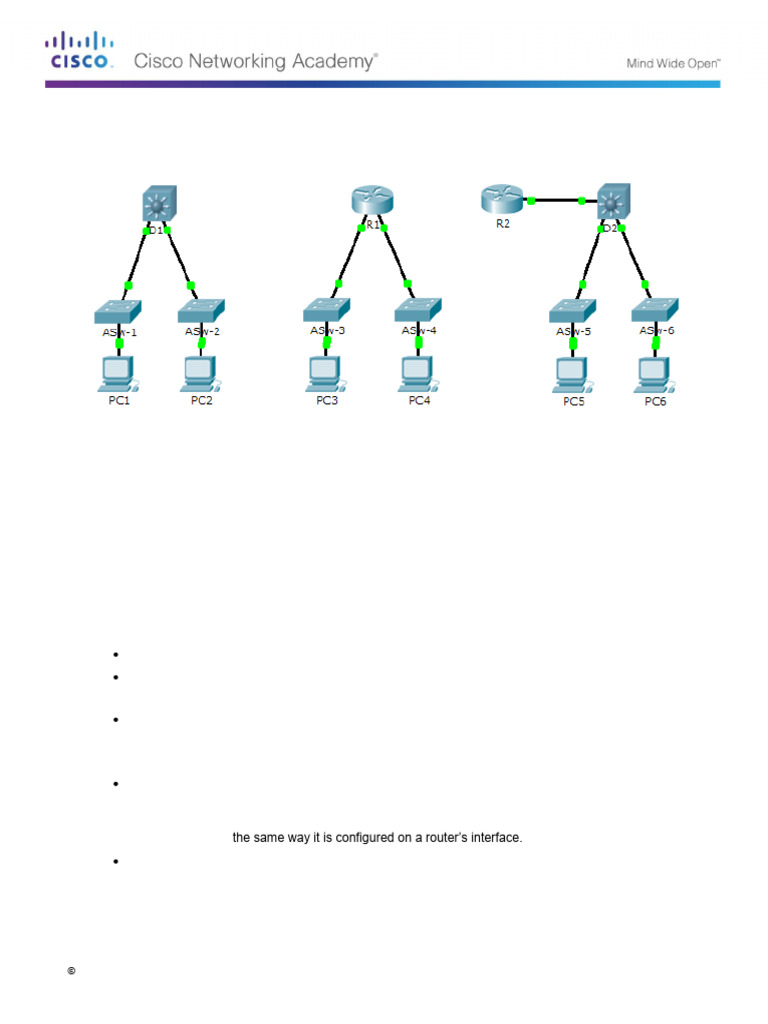 PacketTracer1 2 1 7 | PDF | Network Switch | Router (Computing)