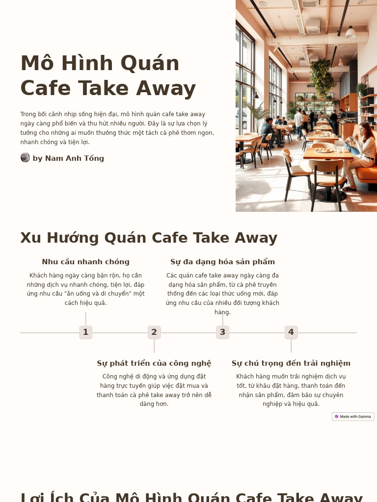 Mo Hinh Quan Cafe Take Away | PDF