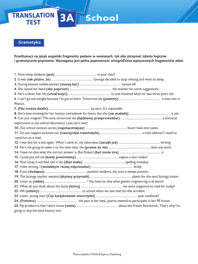 2 Translation Test 3a | PDF | Language Arts & Discipline