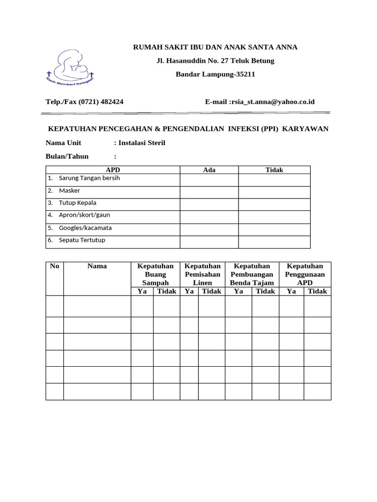 Ceklis Penilaian Teknisi | PDF