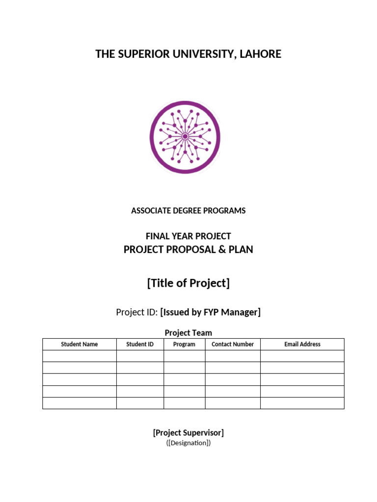 Template-02 - Project Proposal & Plan | PDF | Systems Engineering ...