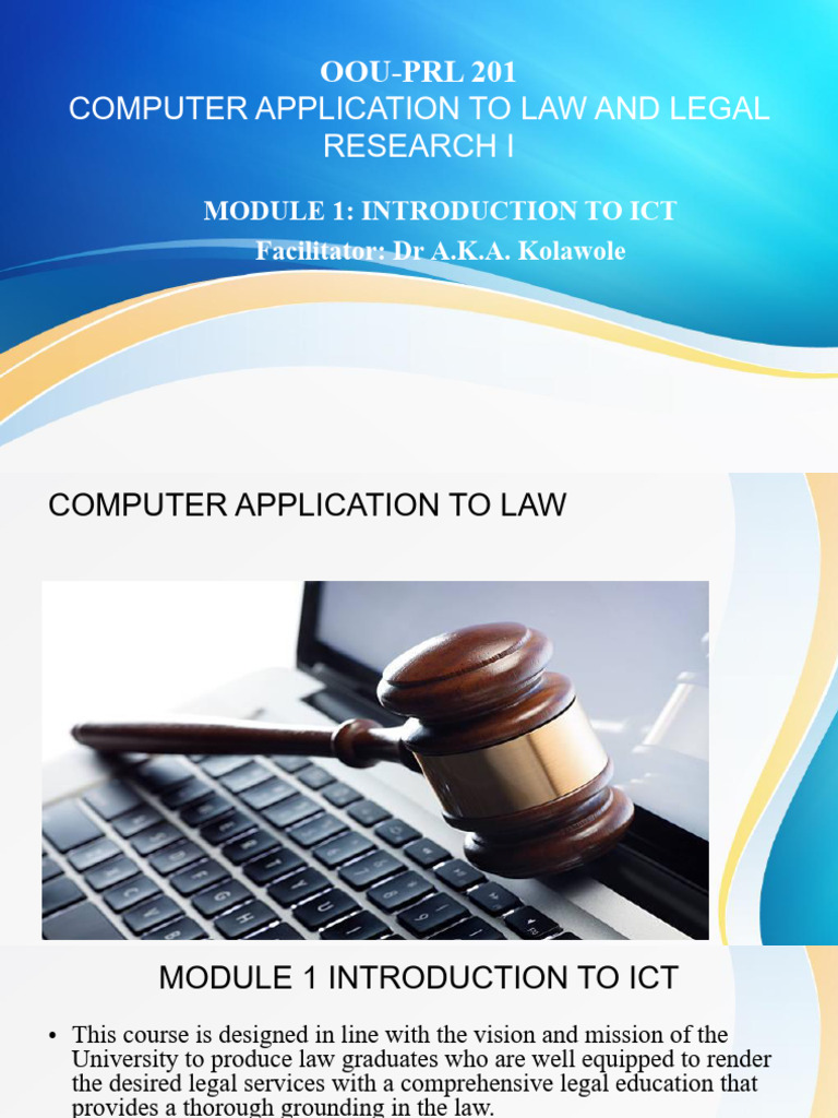 ICT in Legal Education and Practice | PDF | Input/Output | Solid State ...