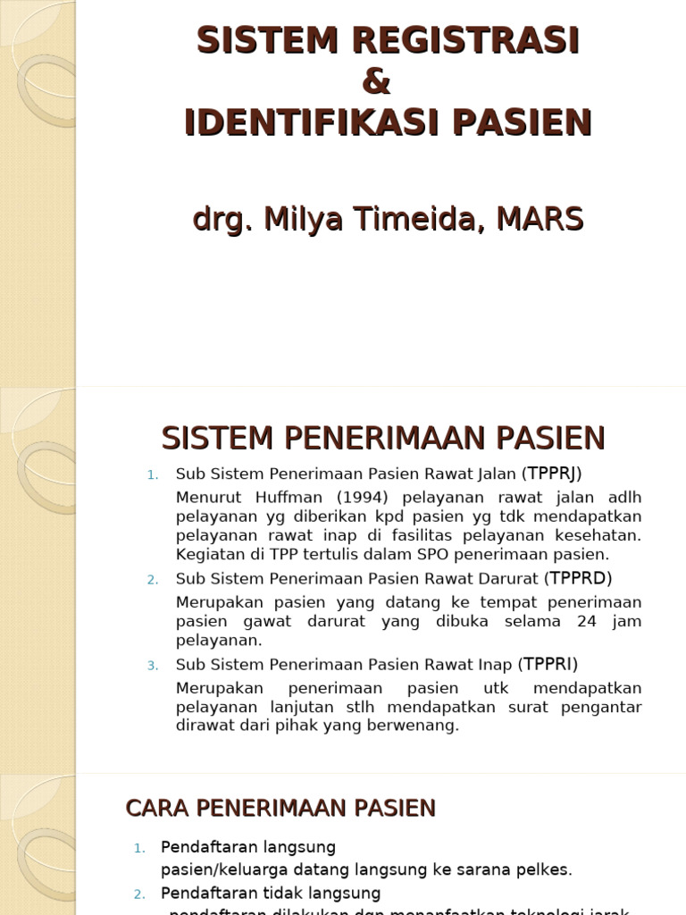 Sistem Registrasi | PDF