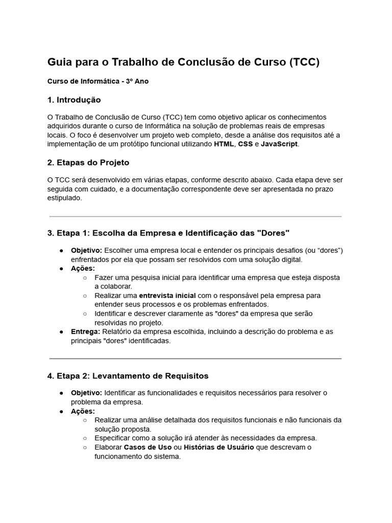 Guia para TCC (1) | PDF | Script Java | Diagrama de caso de uso