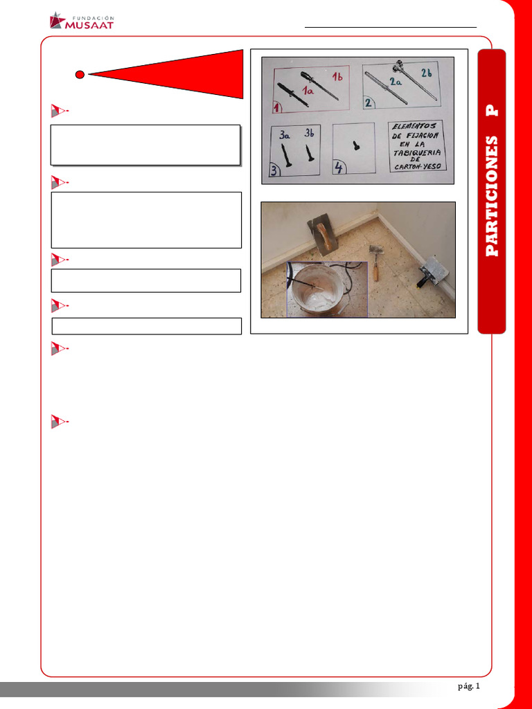 Guía Técnica: Particiones de PYL | PDF | Tornillo | Aislamiento térmico
