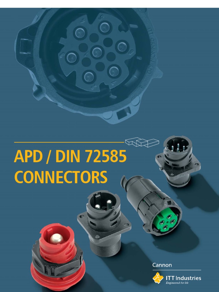 APD DIN 72585 Connector Overview | PDF | Electrical Connector ...
