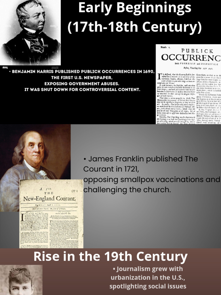 Benjamin Harris Published Publick Occurrences in 1690, The First U.S ...