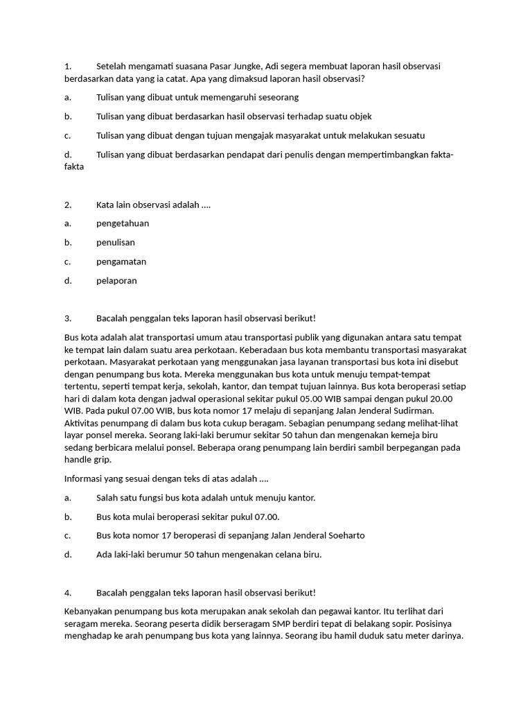 Contoh Soal Lho | PDF