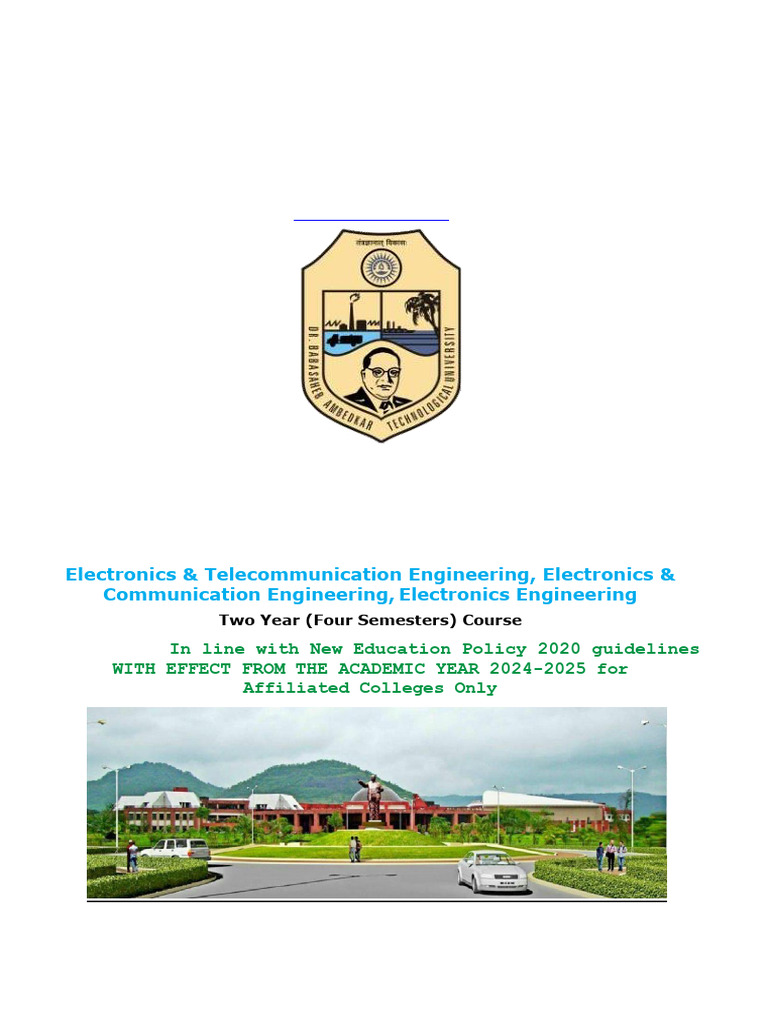 M.Tech Electronics Engineering Syllabus 2024 | PDF | Field Effect ...
